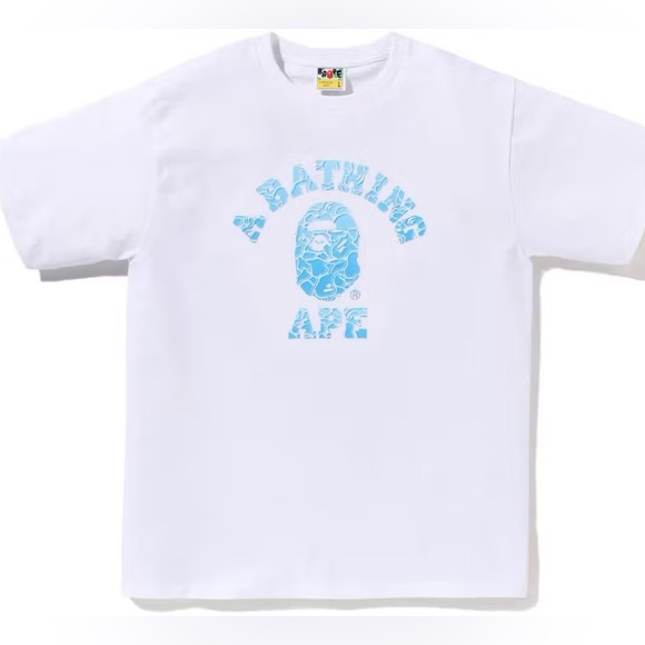 Bape | Shirts | A Bathing Ape White Tshirt | Poshmark